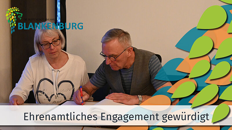 Blankenburg: Ehrenamtliches Engagement gewürdigt – und Ehrenbucheintrag ...